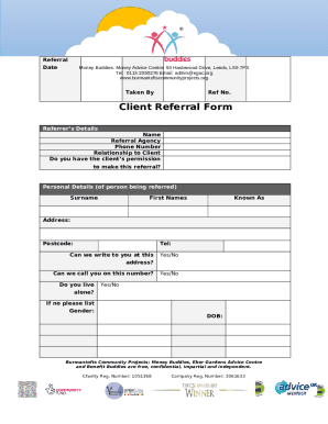 Express Client Referral Program Doc Template | pdfFiller