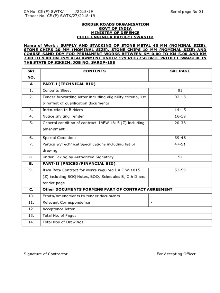 Fillable Online Page1 Signature of Contractor For Accepting Officer Fax ...