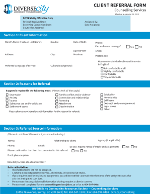 Fillable Online ASU Counseling Center Referral Form Fax Email Print ...