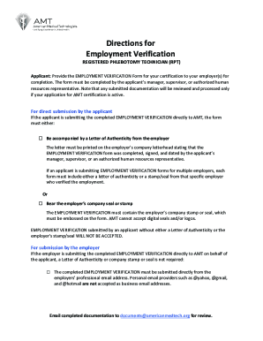 Fillable Online RPT Employment Verification Form Fax Email Print ...