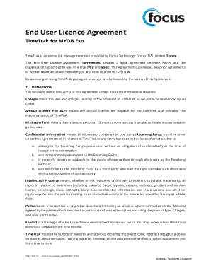 Fillable Online End User Software License Agreement Fax Email Print ...