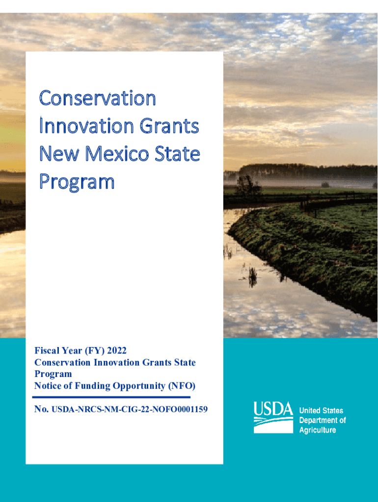 Fillable Online apply07 grants FY 22 Conservation Innovation Grants ...