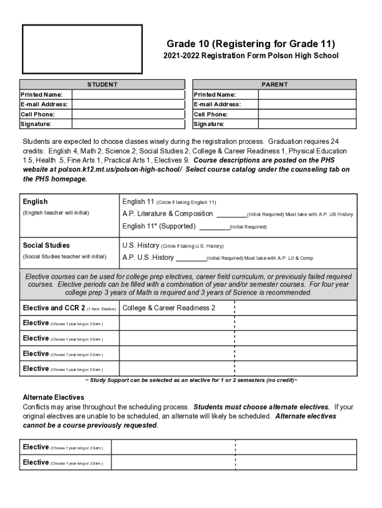 Fillable Online Summer School Student Registration Form - Connect Suite ...