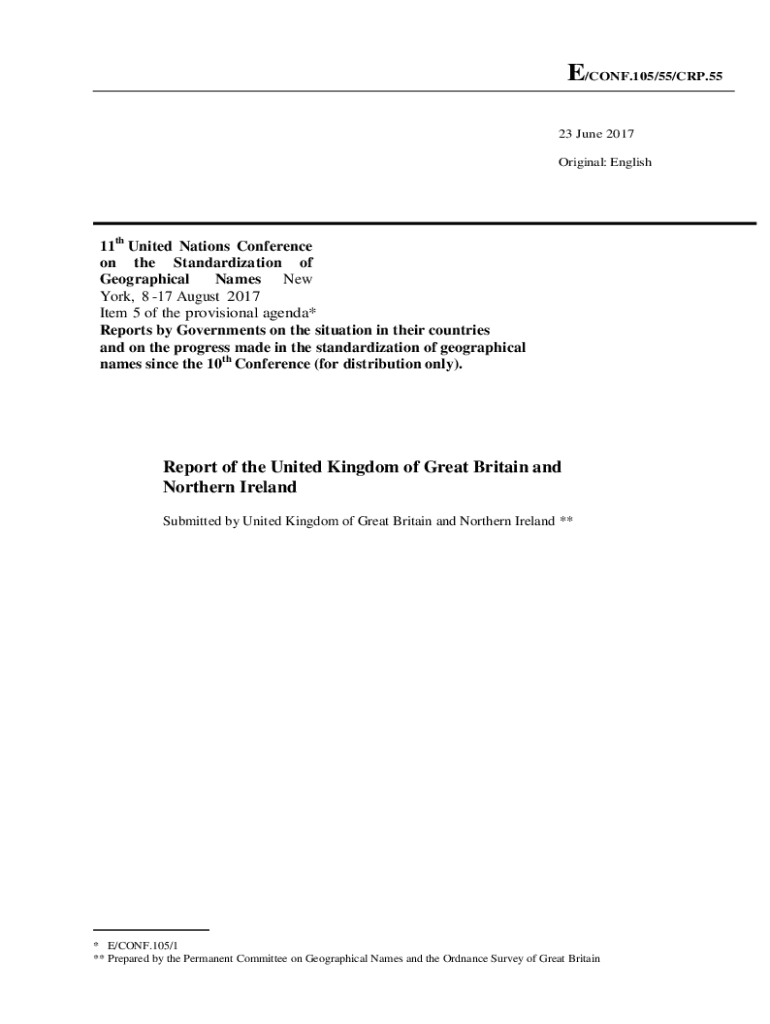 Fillable Online unstats un asdfUnited Nations Group of Experts on Geographical Names Fax Email ...