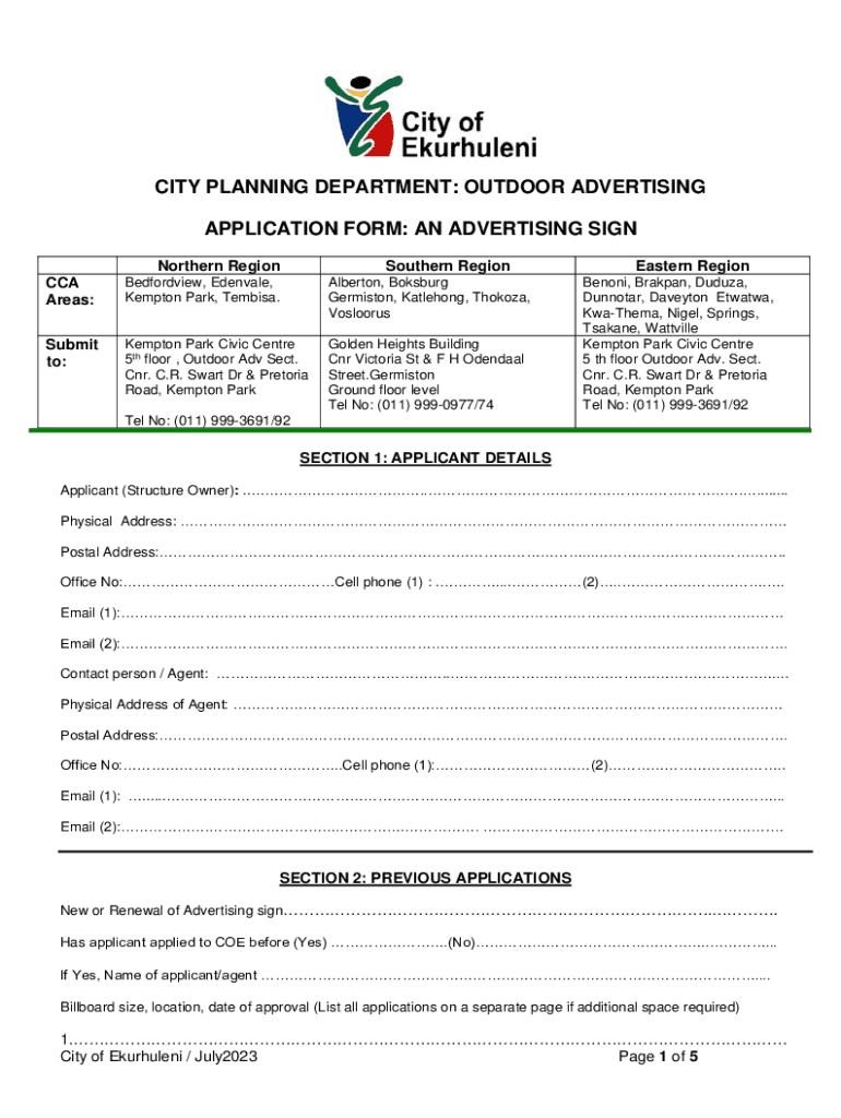 Fillable Online Application form: Annual Licensing of Portable Sign Fax Email Print - pdfFiller