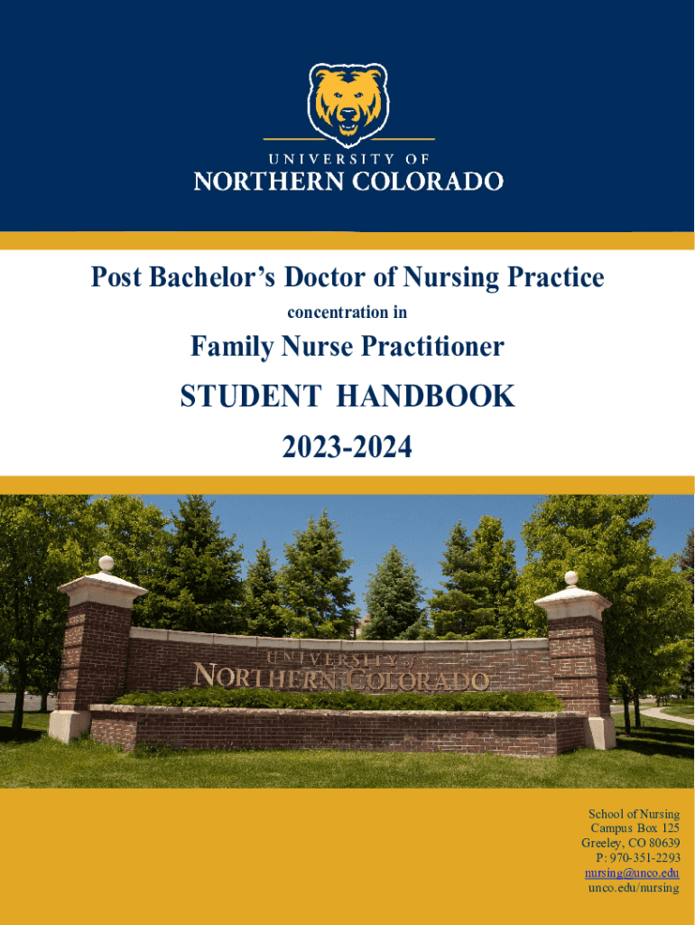 Fillable Online Nursing: Family Nurse Practitioner (Post-Bachelor's DNP) Fax Email Print - pdfFiller