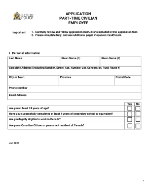 Fillable Online Part-time Civilian Employee Application Fax Email Print ...