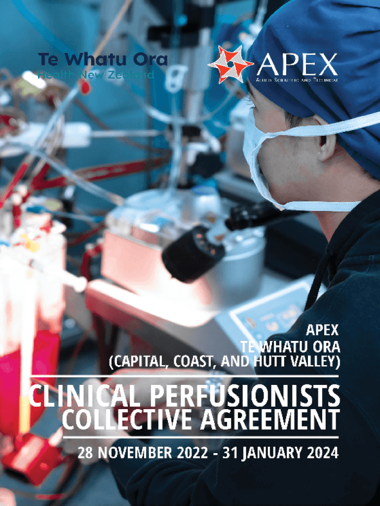Fillable Online clinical perfusionists collective agreement - APEX Fax ...