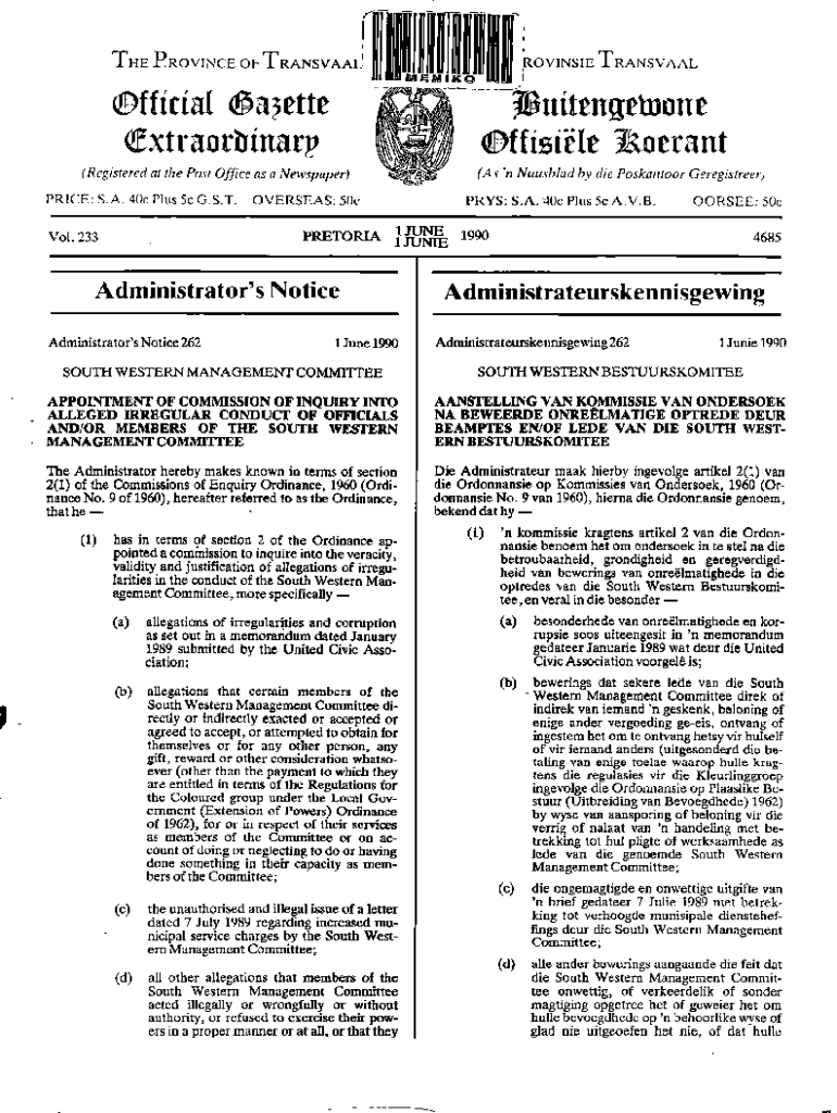 Fillable Online archive opengazettes org Value Payable Post Fax Email ...