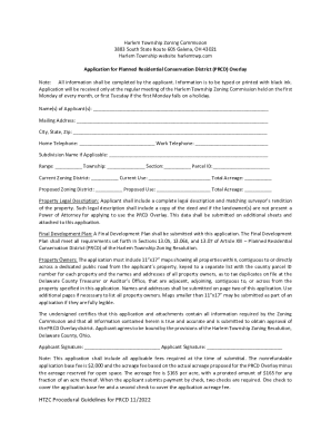 Fillable Online Harlem Township Zoning Districts Map Delaware County, Ohio Fax Email Print ...