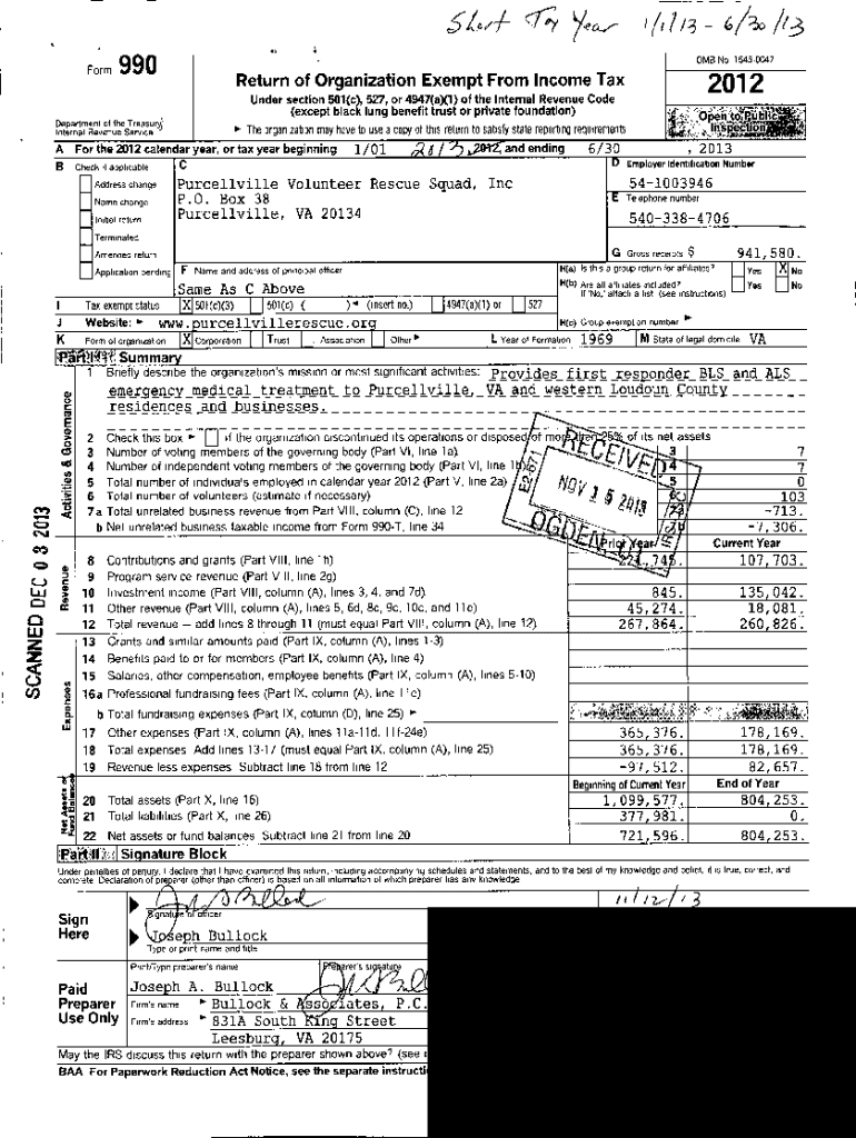 Fillable Online Fillable Online Form 990 OMB No 1545-0047 Return ...