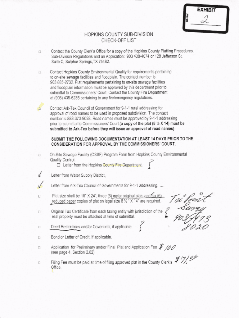Fillable Online check-off list Fax Email Print - pdfFiller