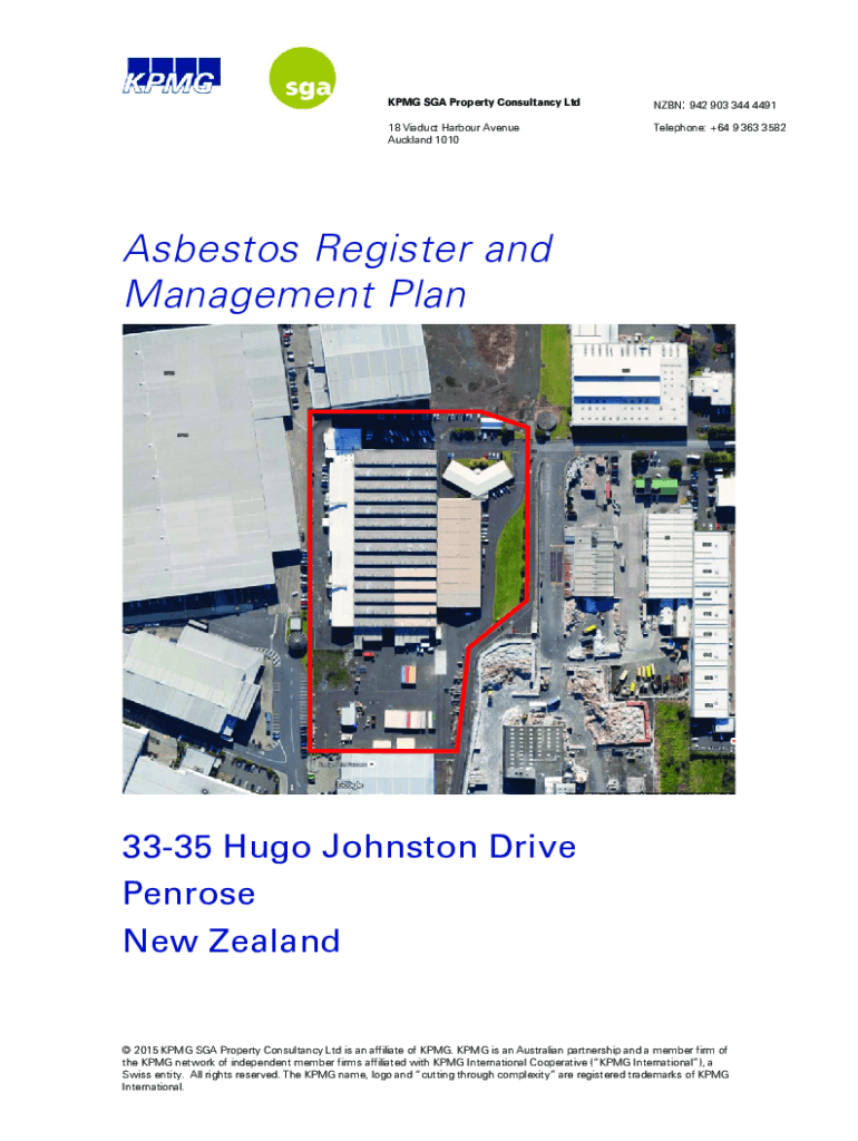 Fillable Online Asbestos Register and Management Plan Fax Email Print ...
