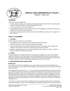 Fillable Online HYGIENE POLICY Fax Email Print - pdfFiller