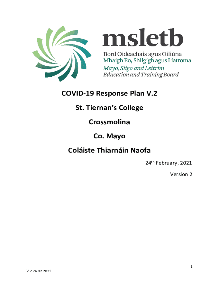 Fillable Online msletb-covid-19-response-plan-v.2- ... Fax Email Print ...
