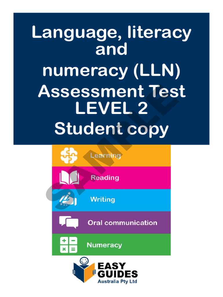 Fillable Online FREE LLN Test sample LEVEL 1 Fax Email Print - pdfFiller