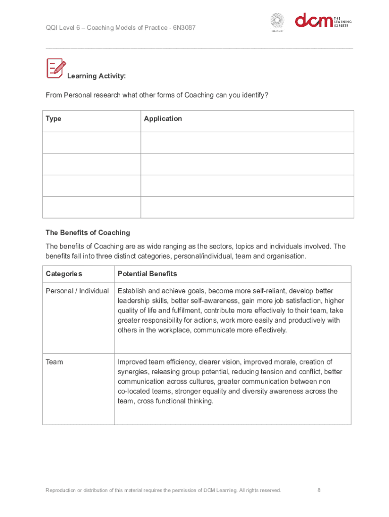 Fillable Online QQI - Course Profile Sheet Fax Email Print - pdfFiller