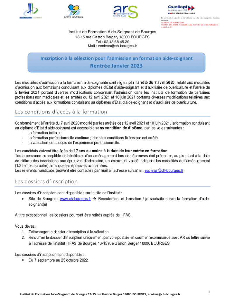 Remplissable En Ligne VAE aide-soignant(e) : la marchesuivre pour ...