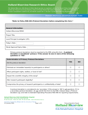 Research Ethics Board s Doc Template | pdfFiller