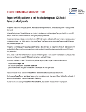 Fillable Online REQUEST FORM AND PARENT CONSENT FORM Fax Email Print ...