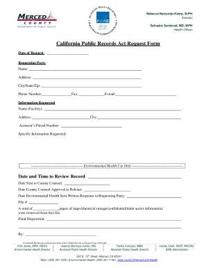 Fillable Online Public Records Act Request (Planning Department) Fax ...