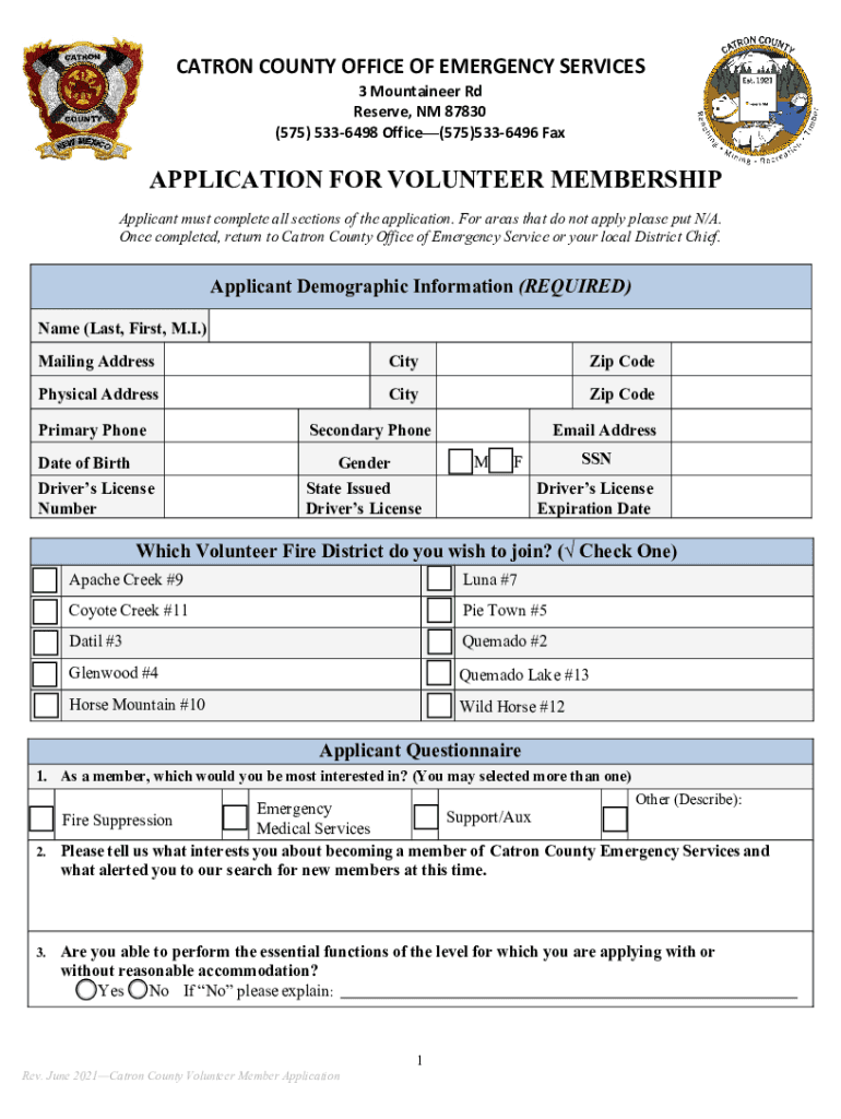 Fillable Online Fire-EMS-Emergency Management Fax Email Print - pdfFiller