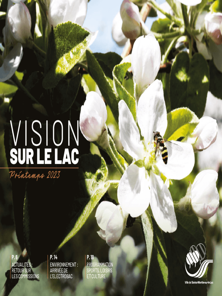 Remplissable En Ligne Printemps 2023 - Ville de Sainte-Marthe sur le lac Fax Email Imprimer ...
