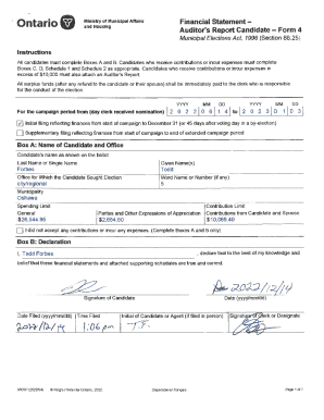 Fillable Online Todd Forbes - Form 4 - Financial Statement - 2022 Fax ...