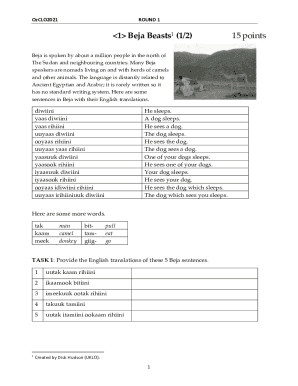 Fillable Online ozclo org The Beja Language Today in Sudan: The State ...