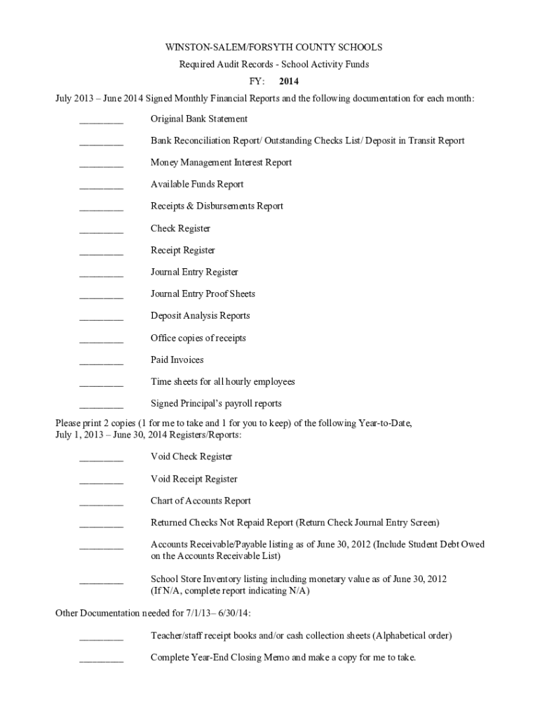 Fillable Online Financial Services / Auditing Forms Fax Email Print ...