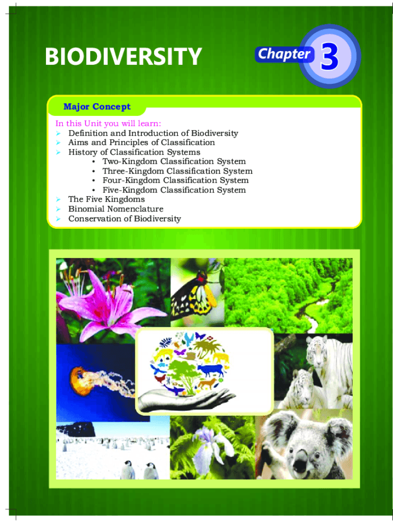 Fillable Online What Is Biodiversity? - Definition, Types And ...