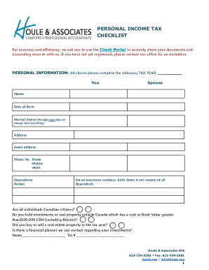 Fillable Online Rental Income Checklist Fax Email Print - pdfFiller