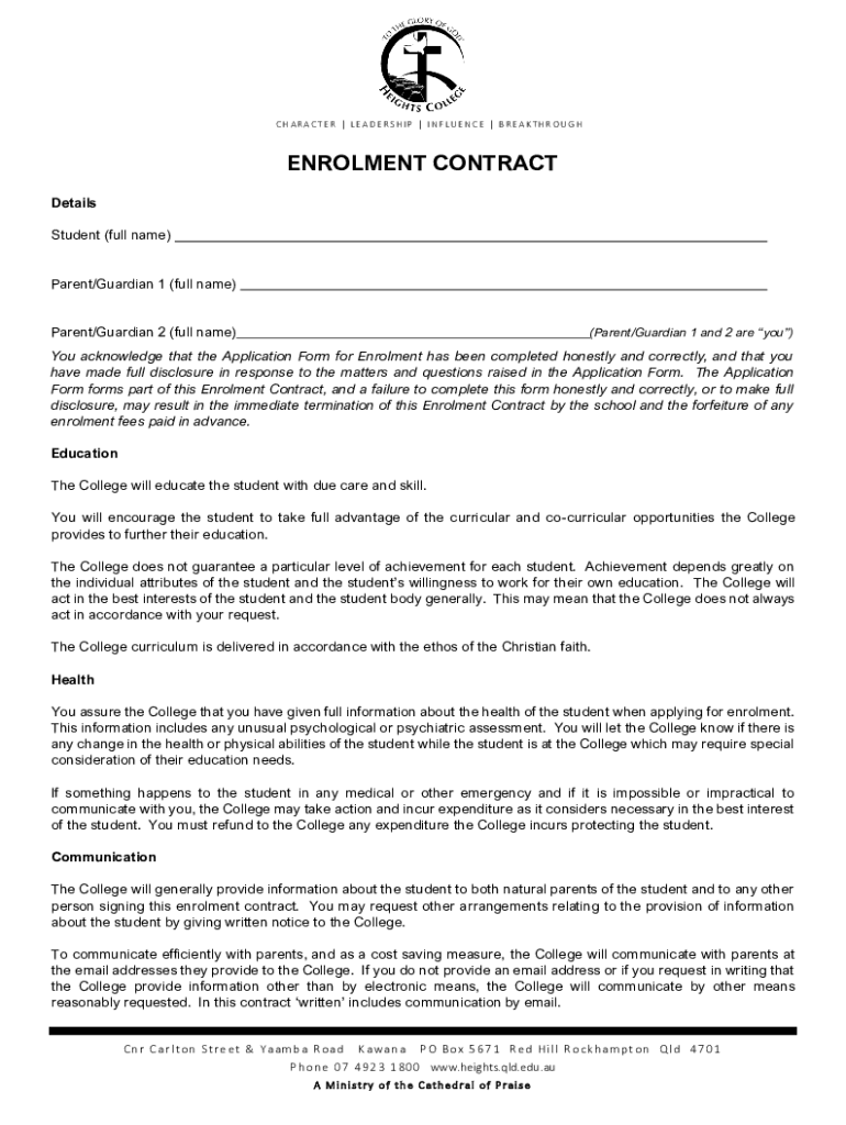 Fillable Online heights qld edu Under 18 Parent Consent Form Fax Email ...