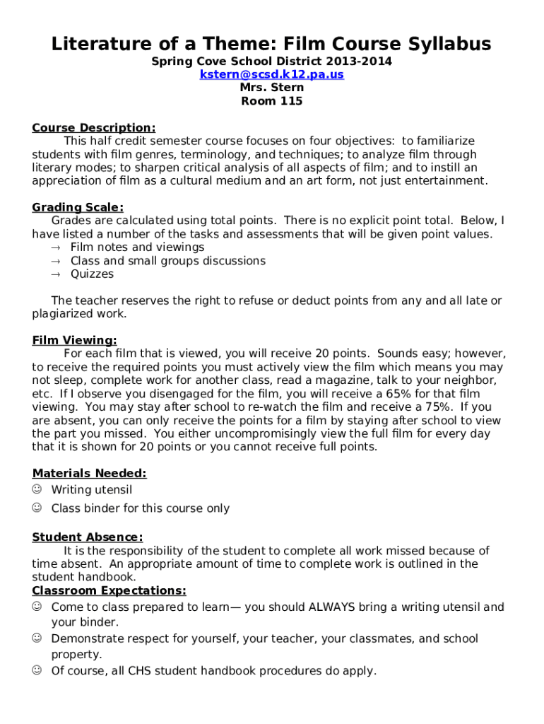 Spring Cove Middle School - Spring Cove School District Doc Template ...