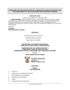 Fillable Online juta co Guideline for the Compilation of a Mandatory ...