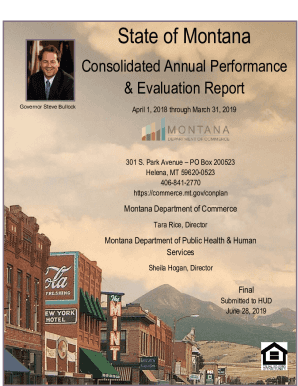 Fillable Online commerce mt Consolidated State Performance Report Part ...