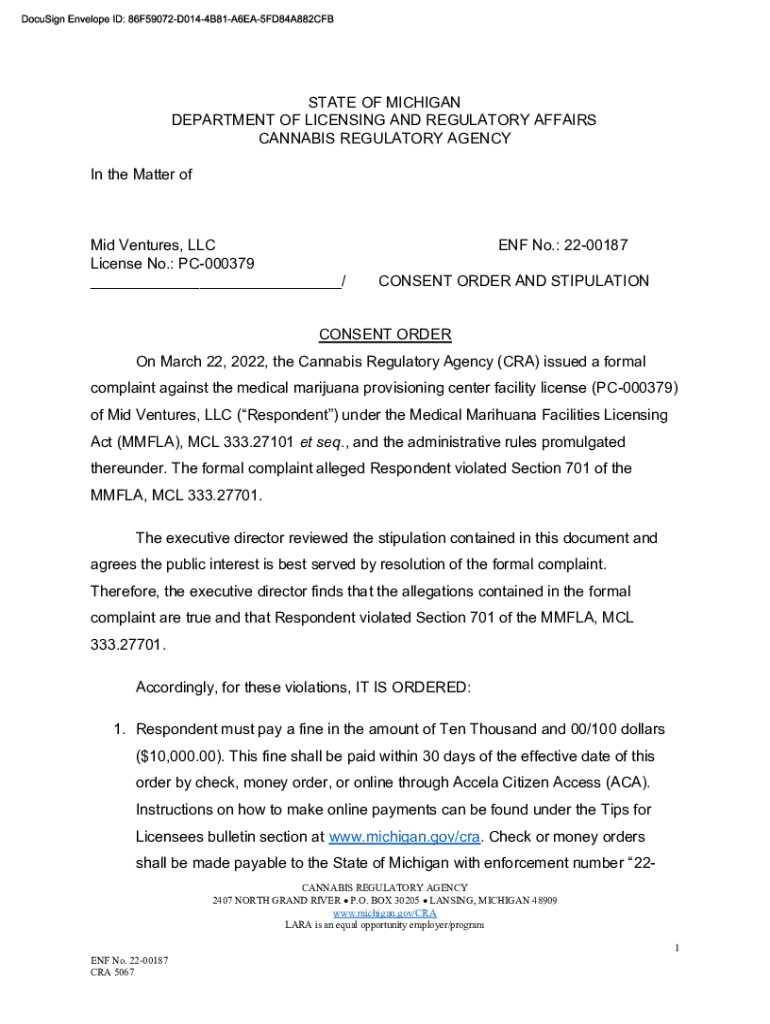 Fillable Online 22-00187 - Consent Order and Stipulation FINAL.pdf Fax ...