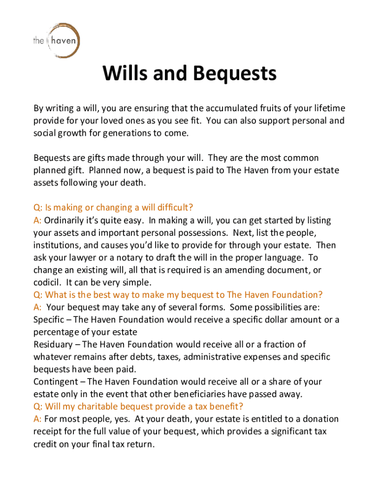 Fillable Online Wills and lifetime planning - how to use the law to secure ... Fax Email Print ...