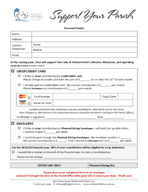 Fillable Online 2022-23 Planned Giving Application form Fax Email Print ...