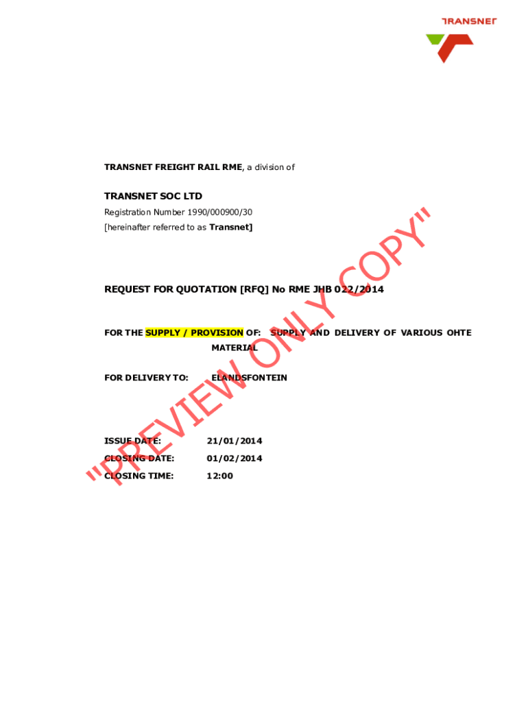 Fillable Online Fillable Online transnetfreightrail co TRANSNET FREIGHT ...