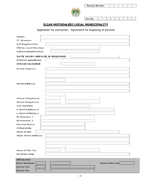 Fillable Online tariff and free basic services policy Fax Email Print ...