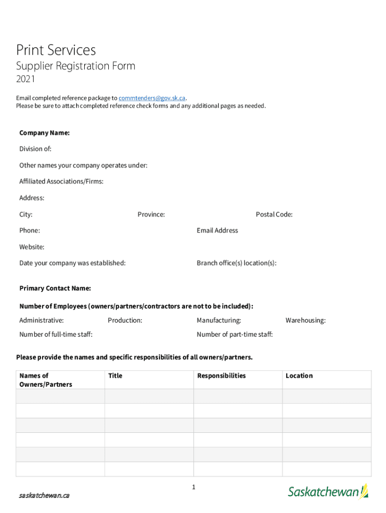 Fillable Online Print Services Registration Form Fax Email Print - pdfFiller