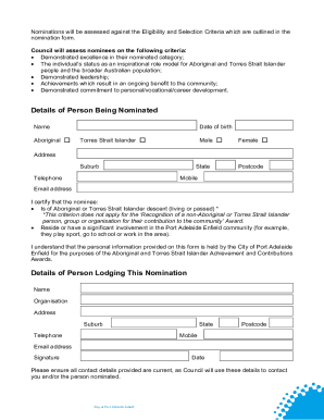 Fillable Online ATSI Awards Nomination Form 2021.docx Fax Email Print - pdfFiller