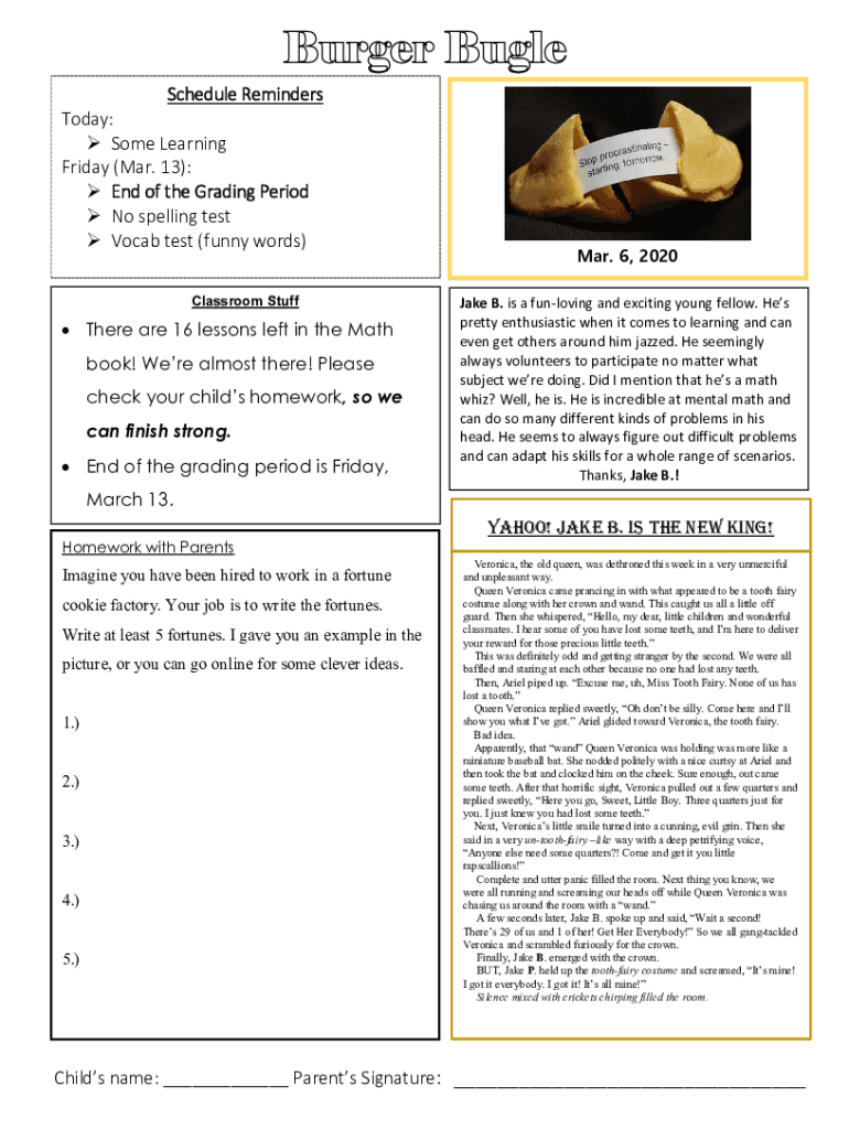 Fillable Online Child's name:Parent's Signature Fax Email Print - pdfFiller