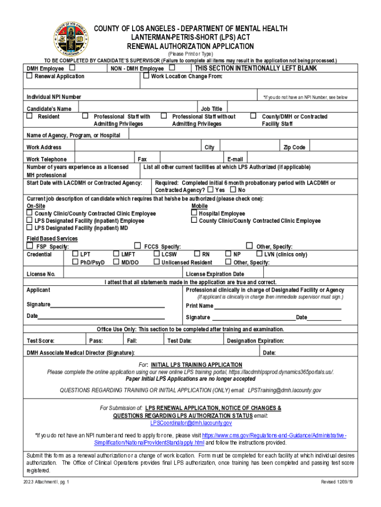 Fillable Online file lacounty Lps Form - Fill Online, Printable, Fillable, Blank Fax Email Print ...