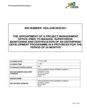 Fillable Online Appointment of a Project Management Team (PMT) to ...