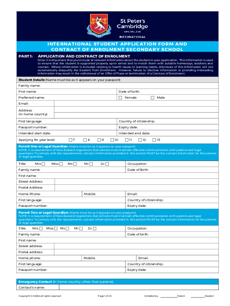 Fillable Online ADVANCED APPLICATION FORM Admissions for 2023 ... Fax ...