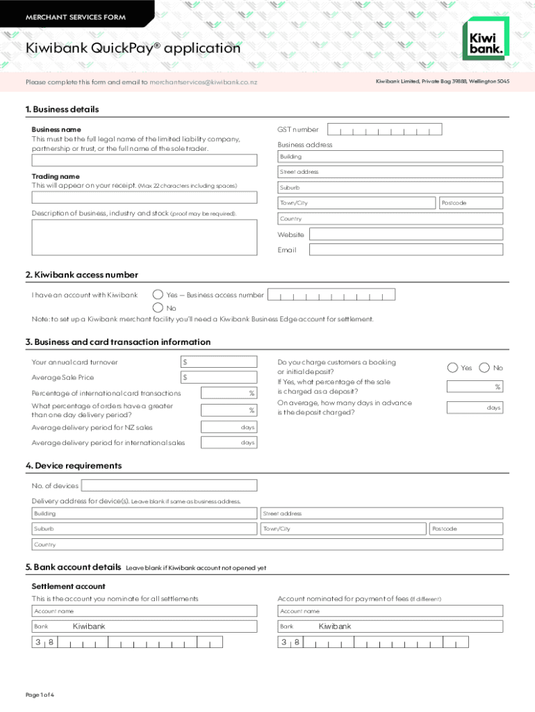 Fillable Online QuickPay Application Form Fax Email Print - pdfFiller