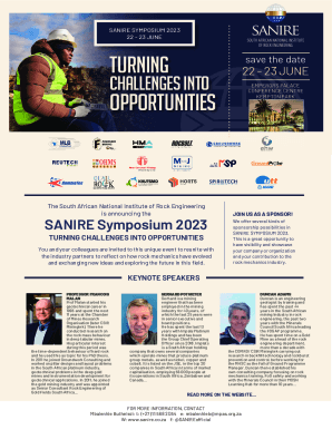 Fillable Online sanire co SANIRE - South African National Institute of ...