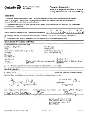 Fillable Online City of Kingston - 2022 Municipal Election - Candidate ...